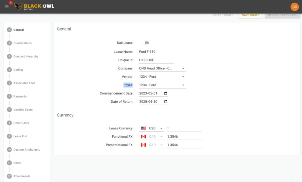Lessee Accounting Software for ASC 842 and IFRS 16 | Black Owl